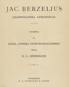 Jöns Jakob Berzelius | Science History Institute