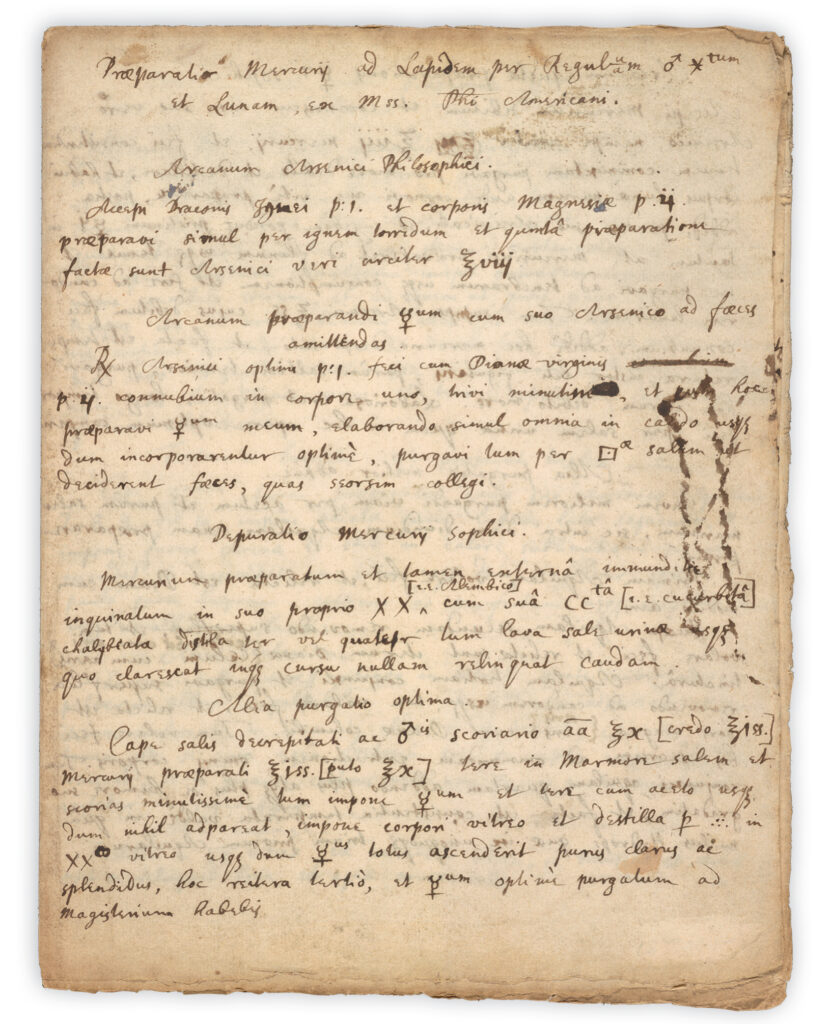 Isaac Newton and the American Alchemist | Science History Institute